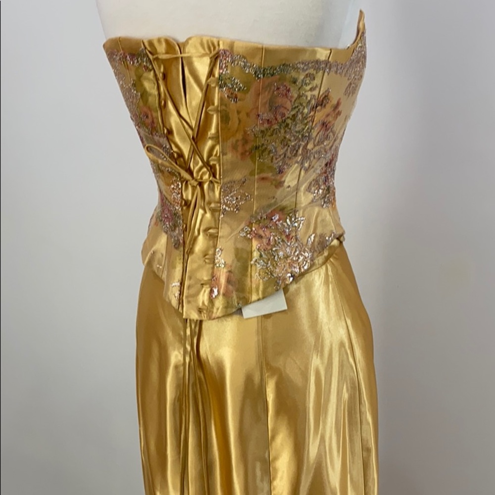Mermaid Gold Evening Gown - Gem